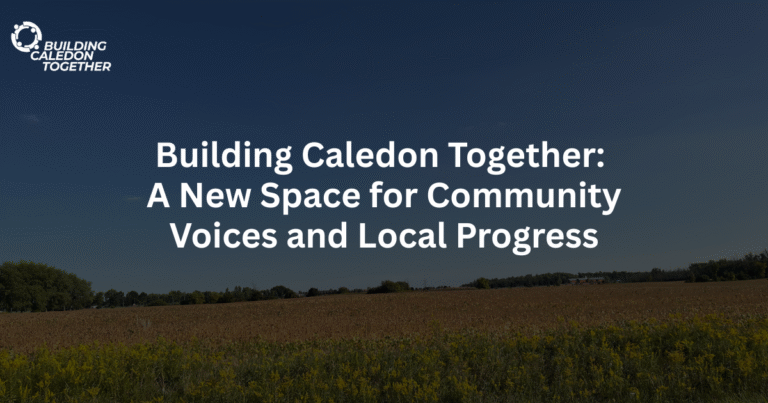 Building Caledon Together: An Introduction